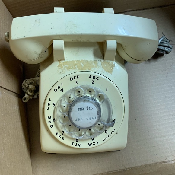 Other | Vintage Beige Tan Rotary Landline Phone Itt 198s T | Poshmark